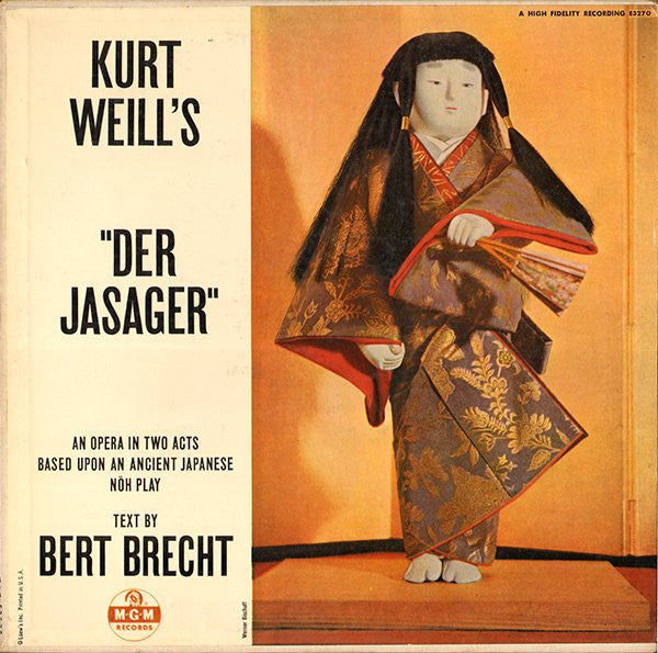 Kurt Weill|Bertolt Brecht – Kurt Weill's "Der Jasager" (1955, MGM ...